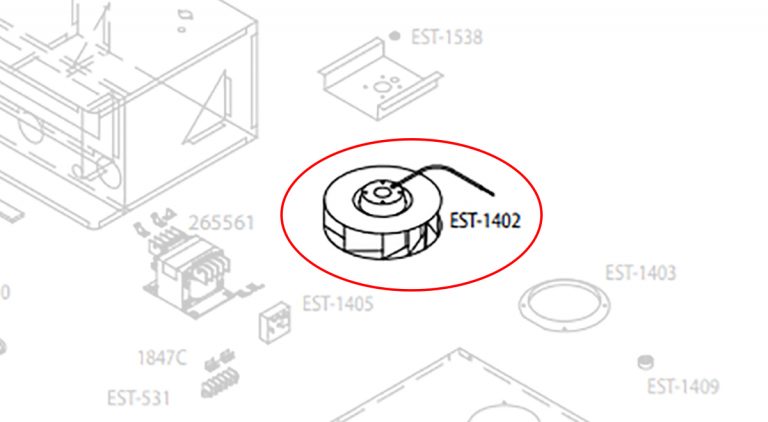 Herrmidifier Herrtronic #EST-1402 Humidifier Blower, Motorized Impeller