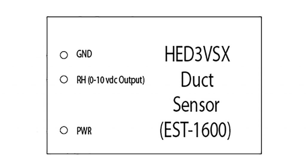 Herrmidifier Humidity Transmitter Part #EST-1600 Duct Mount Veris